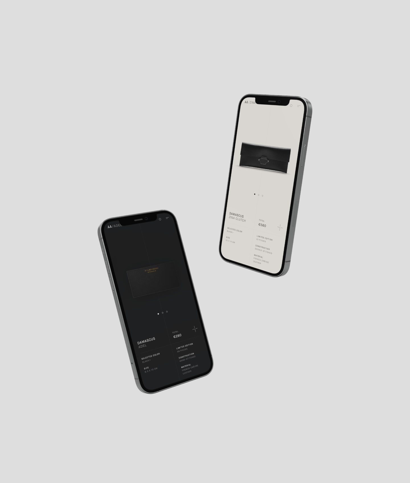 Ecommerce Web Design for Atelier Assali – Studio Ahremark