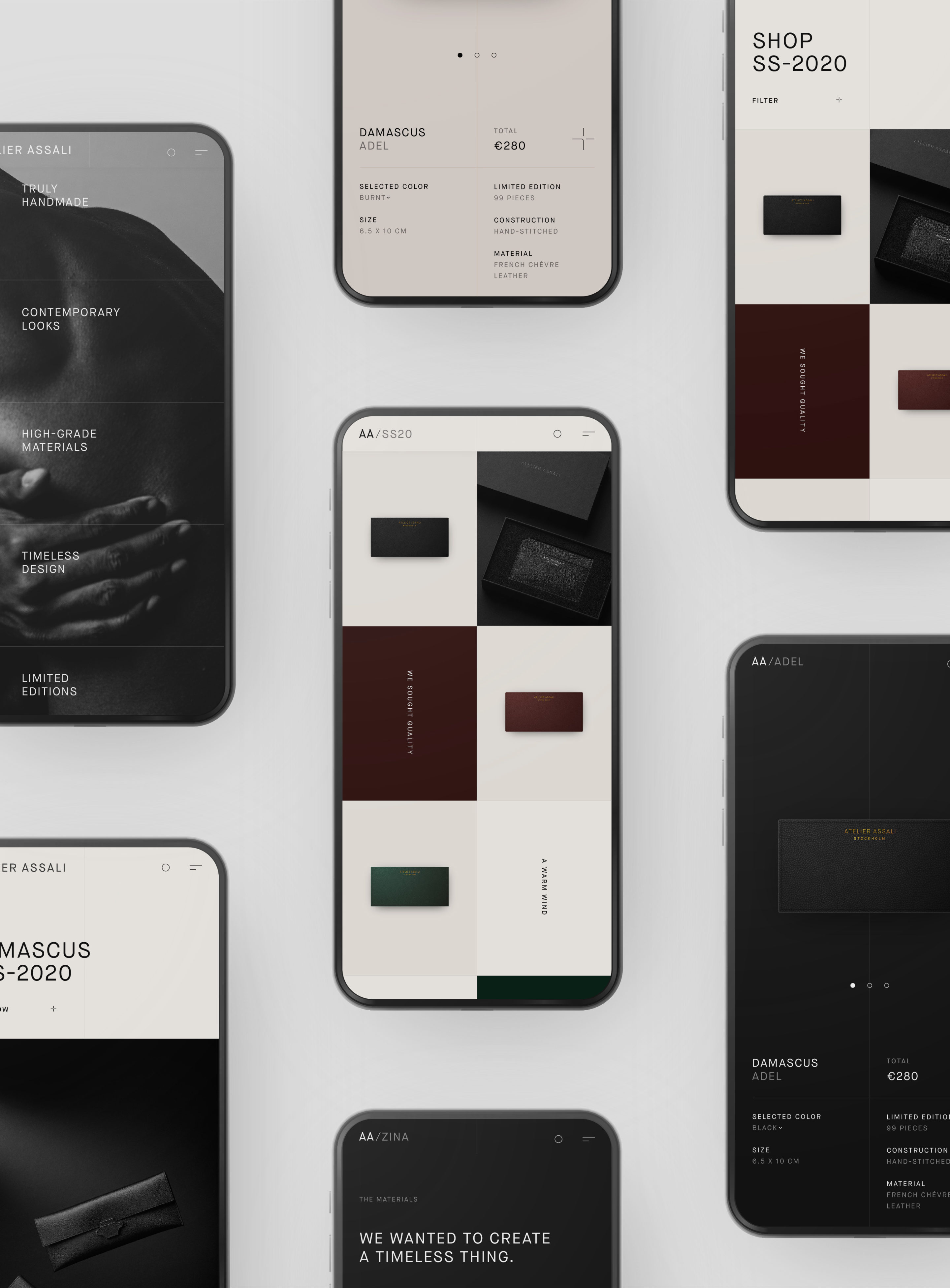 Ecommerce Web Design for Atelier Assali – Studio Ahremark