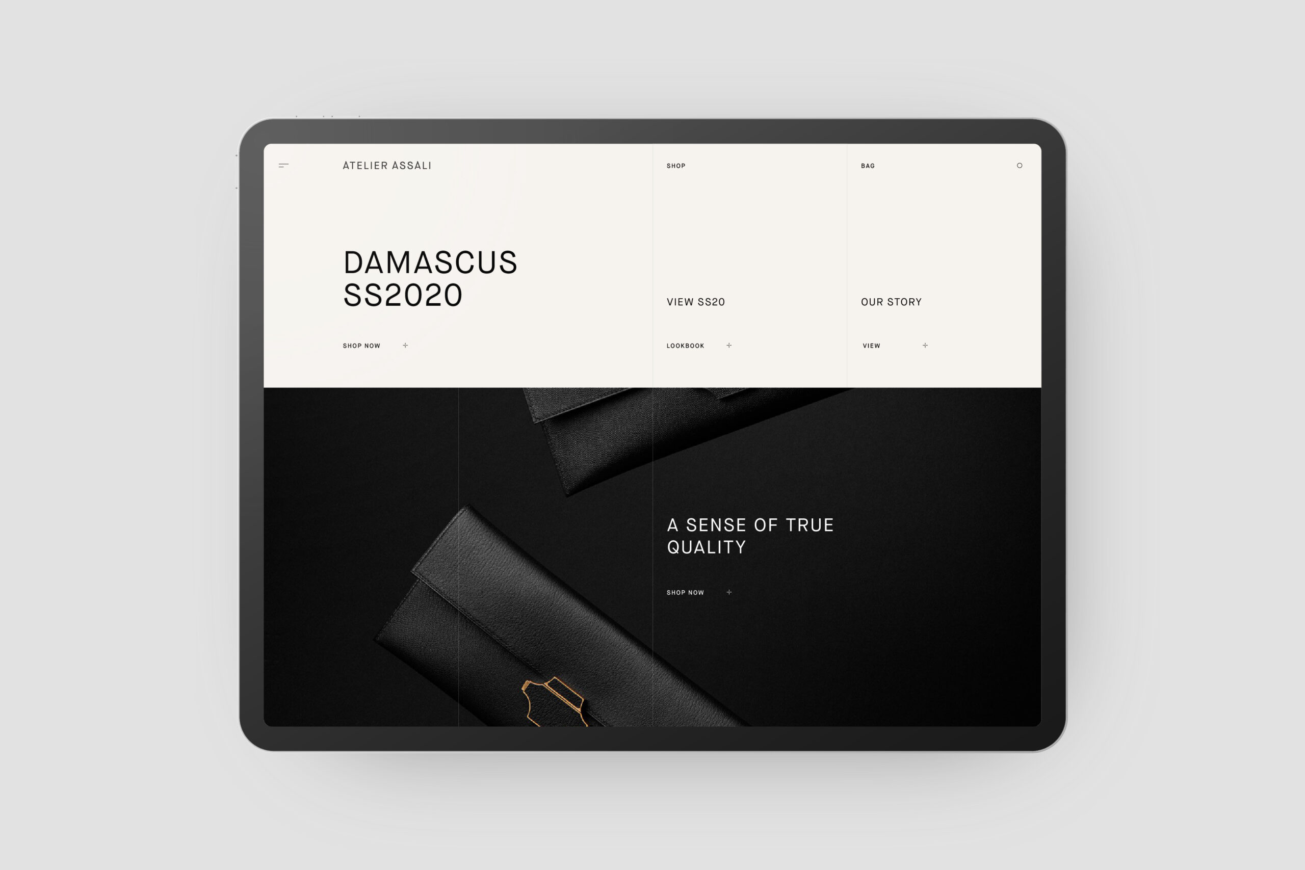 Ecommerce Web Design for Atelier Assali – Studio Ahremark